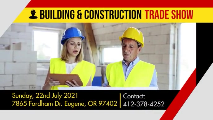 Building and Construction Trade Show Banner Template | PosterMyWall