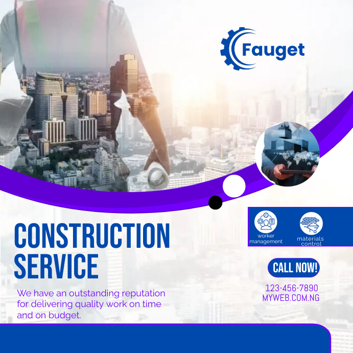 BUILDING Construction Template | PosterMyWall