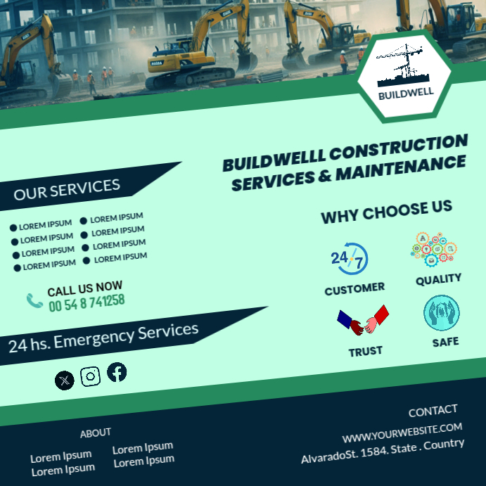 Plantilla de Servicios eléctricos | PosterMyWall