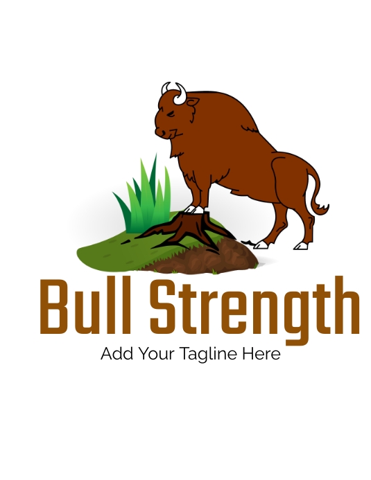 Bull business logo gaming logo company icon Template | PosterMyWall