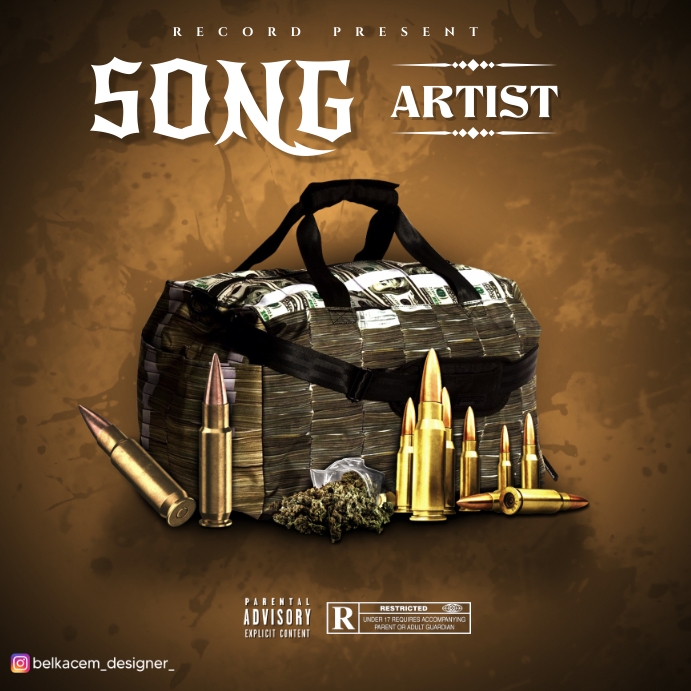 bullets mixtape cover Template | PosterMyWall