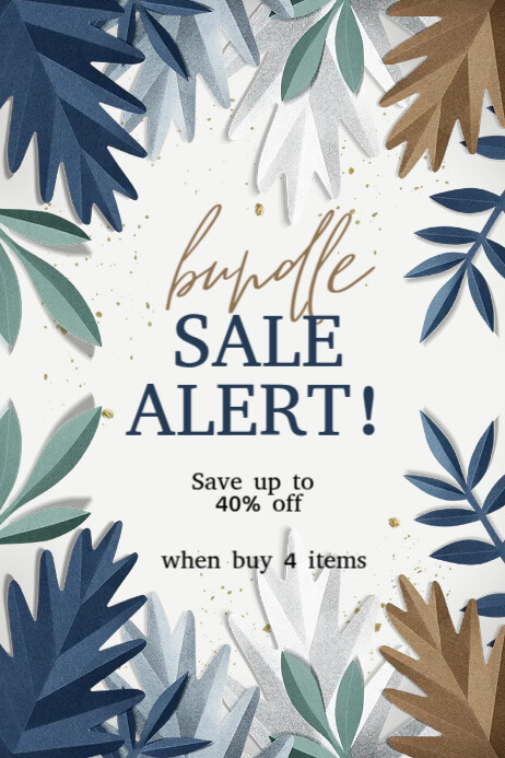 Poster Peringatan Penjualan Bundel Templat | PosterMyWall