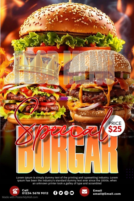Copy of BURGAR | PosterMyWall