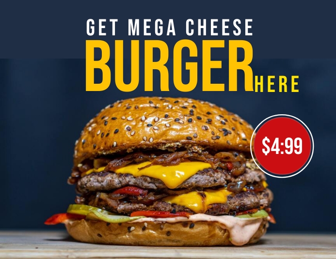 Burger (1) Template | PosterMyWall