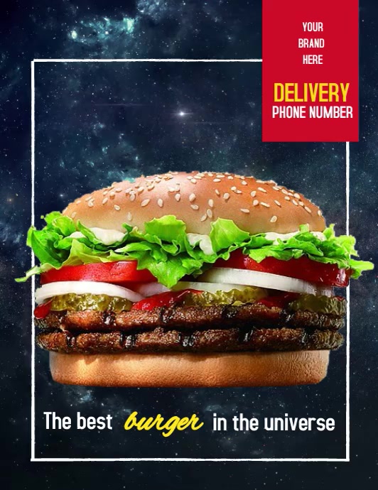 BURGER (1) Template | PosterMyWall