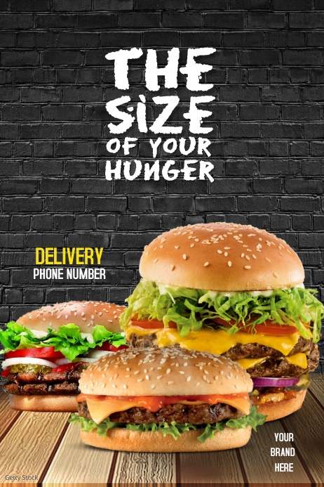 Burger Template | PosterMyWall