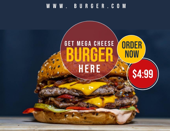 Burger (7) Template | PosterMyWall