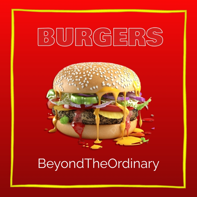 burger ad Template | PosterMyWall