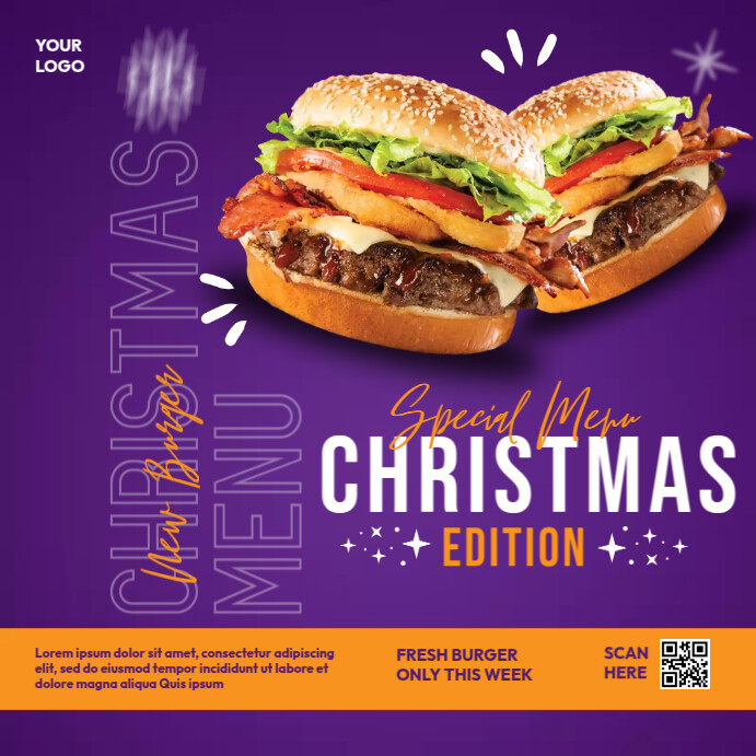 Burger Ad Template | PosterMyWall