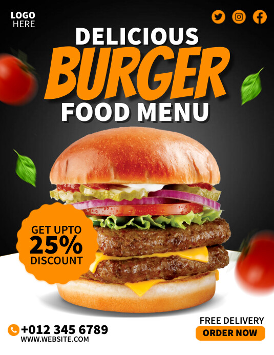 Burger Ads Template | PosterMyWall