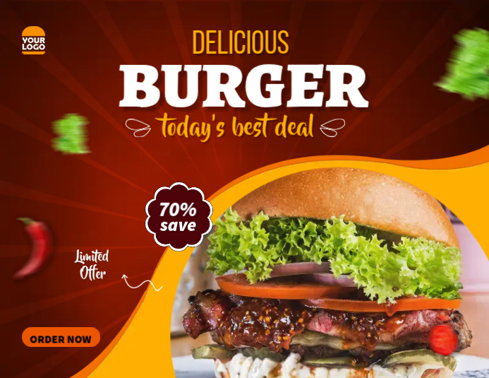 Burger Ads Template | PosterMyWall