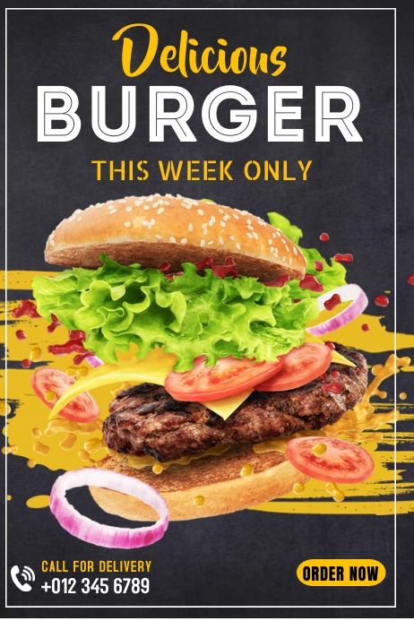 burger ads Template | PosterMyWall