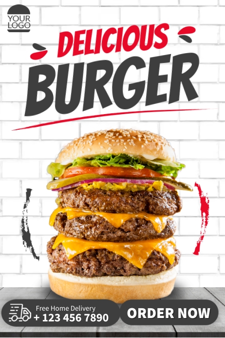 Burger Ads Template | PosterMyWall