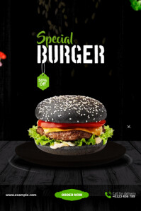 Burger Ads Template | PosterMyWall