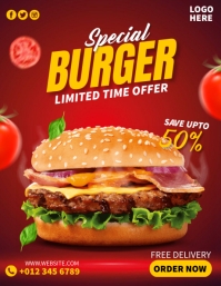 Burger Template Ads | PosterMyWall