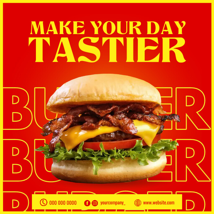 Burger ads design Template | PosterMyWall