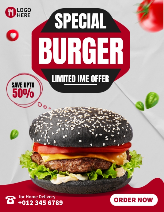 Copy of Burger Ads | PosterMyWall
