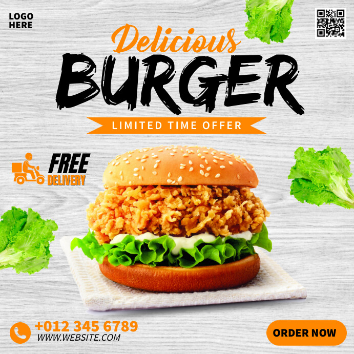 Copy of Burger Ads | PosterMyWall