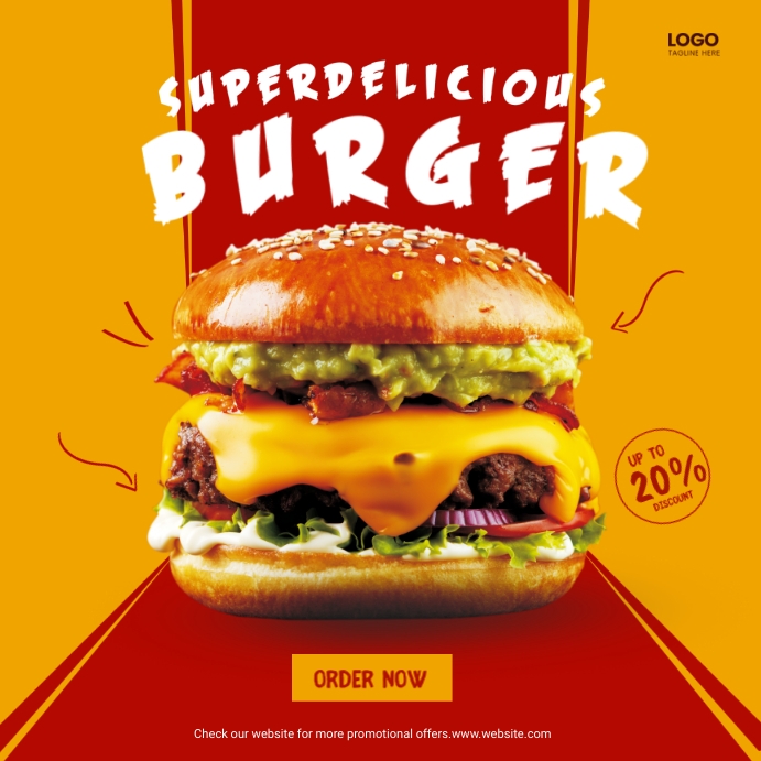 Copy of Burger And Fries Ads | PosterMyWall