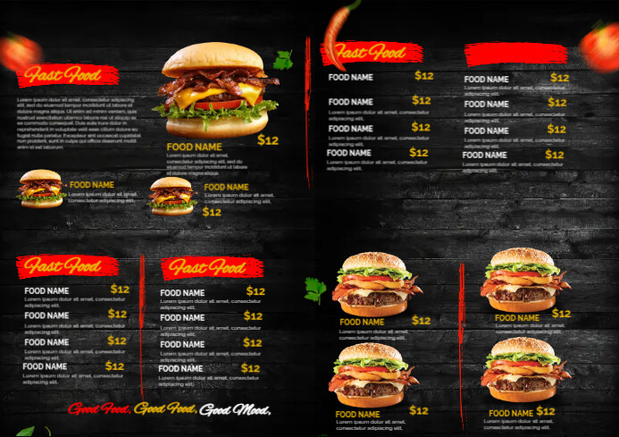 Burger Banner MEnu Template | PosterMyWall