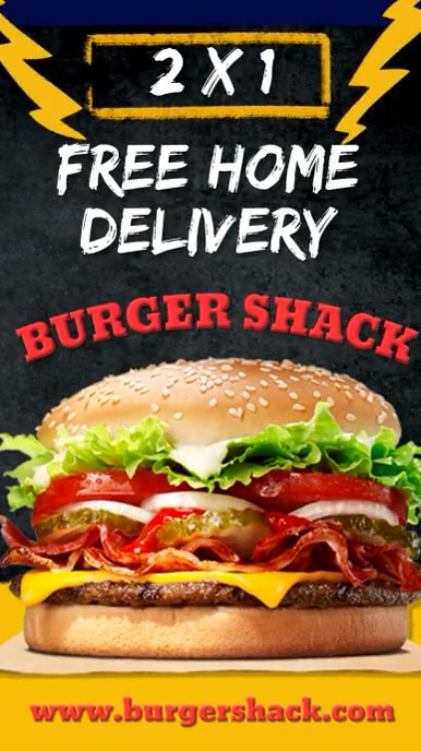 Burger Bar Template | PosterMyWall