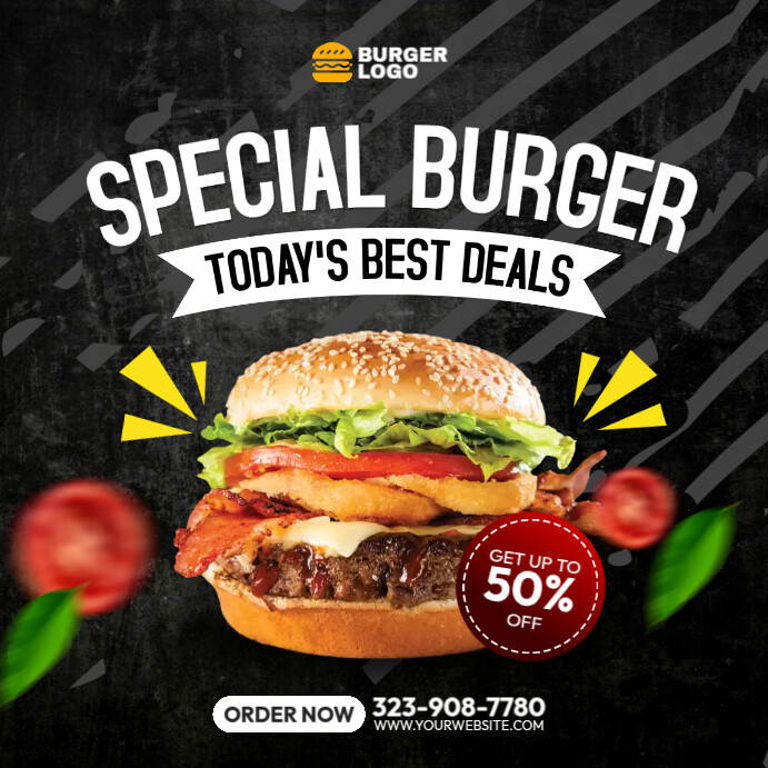 Copy of Burger Best Deals | PosterMyWall