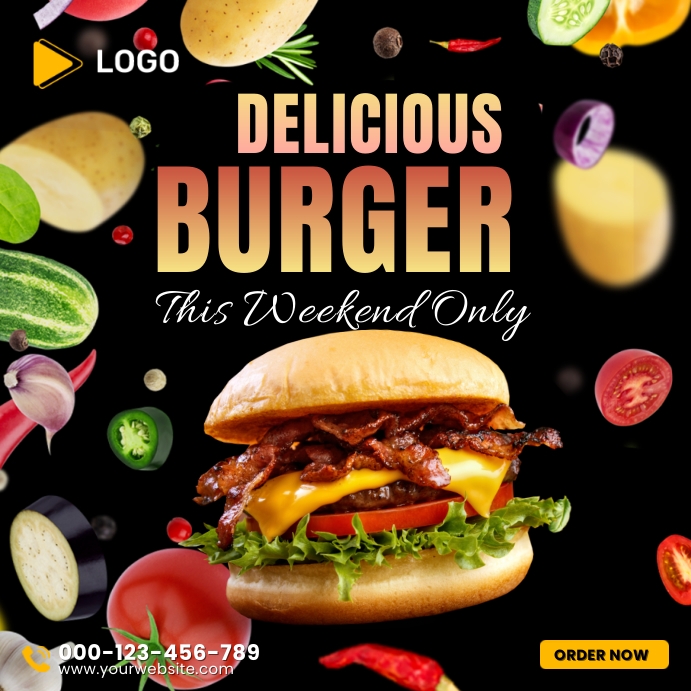 Burger Best Deals Template | PosterMyWall