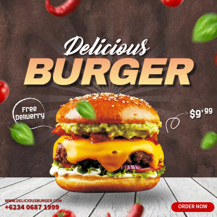 Burger Best Deals Template | PosterMyWall