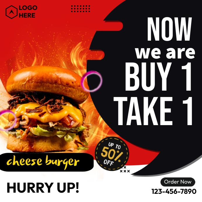 Burger Best Offer Template | PosterMyWall