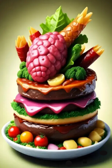 Plantilla de burger cake decoration | PosterMyWall