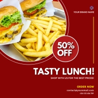 fries chips food menu restaurant sale flyer Template | PosterMyWall