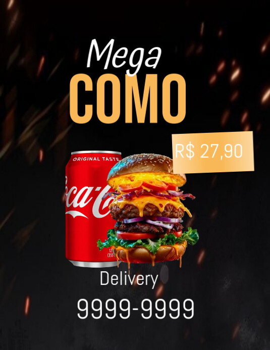 Burger Combo Templat | PosterMyWall