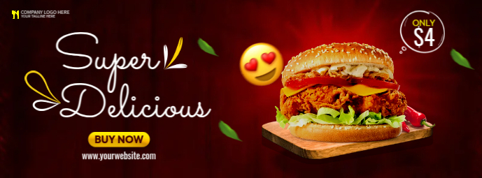 Burger Cover Template | PosterMyWall