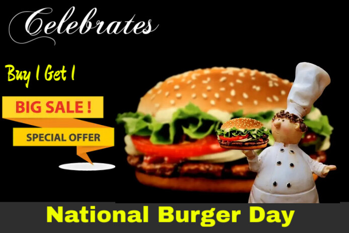 Burger Day Template | PosterMyWall