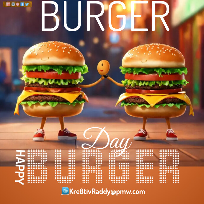 Burger Day Template | PosterMyWall