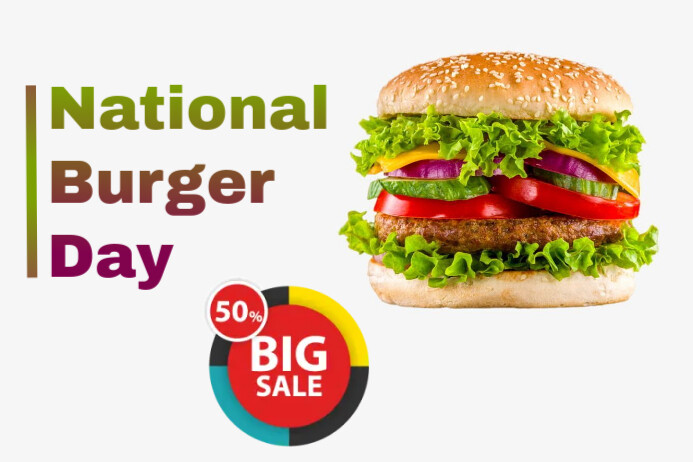 Burger Day Template | PosterMyWall
