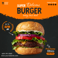 Burger Ads Template | PosterMyWall