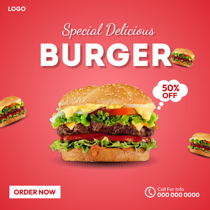 Burger deal flyer ads Template | PosterMyWall