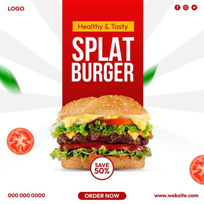 Burger deal flyer Template | PosterMyWall