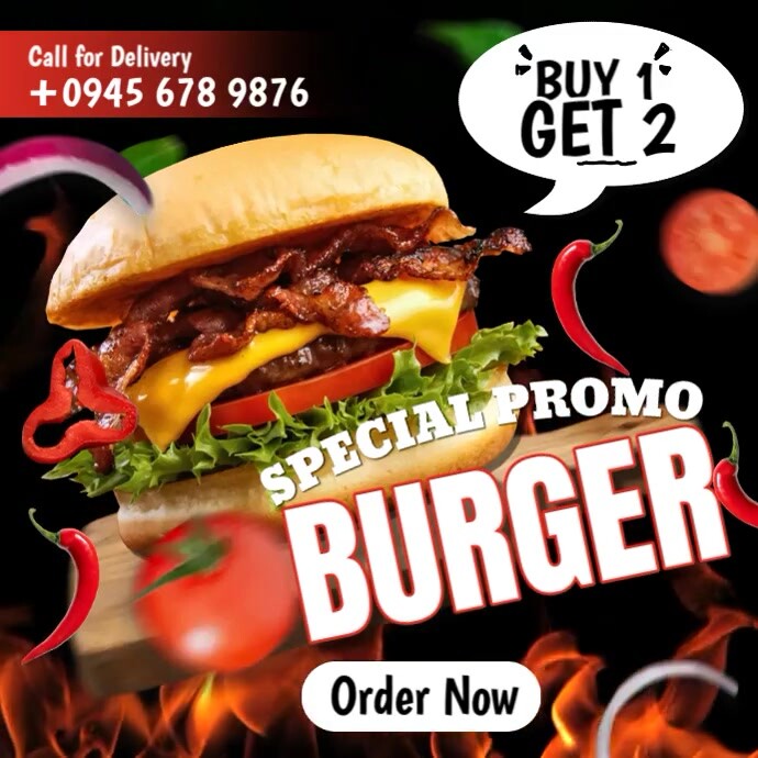 Plantilla de Burger Deals | PosterMyWall