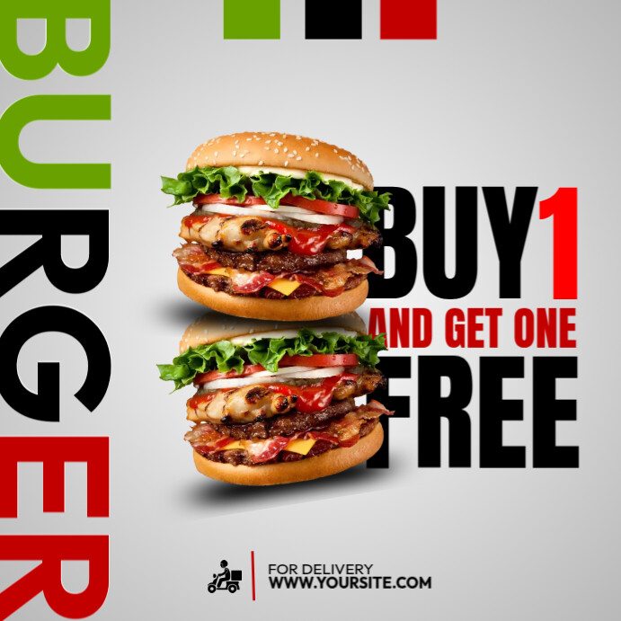 Burger Deals Templat | PosterMyWall