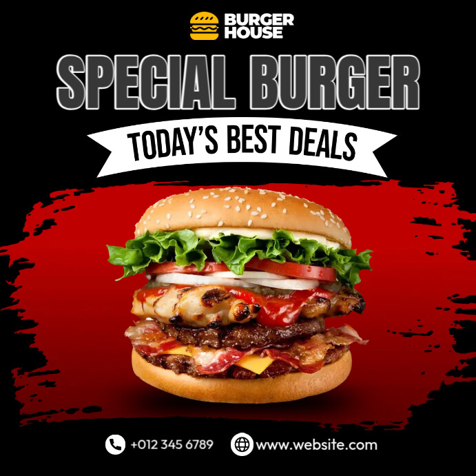 Burger Deals Template | PosterMyWall