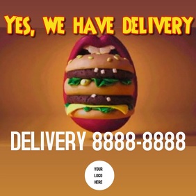 Burger Delivery Template | PosterMyWall