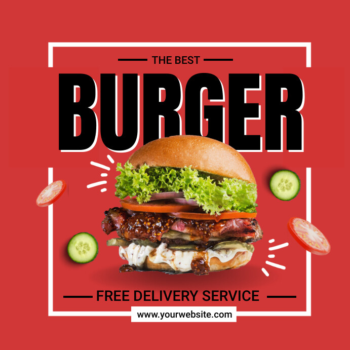 Burger delivery Templat | PosterMyWall