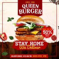 Burger Delivery Promotion Template | PosterMyWall