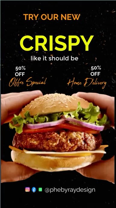 Burger design (1) Template | PosterMyWall