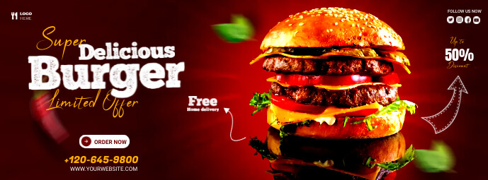 Burger Template | PosterMyWall