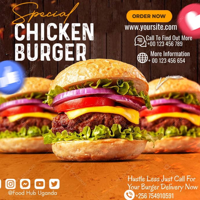 Burger Templat | PosterMyWall