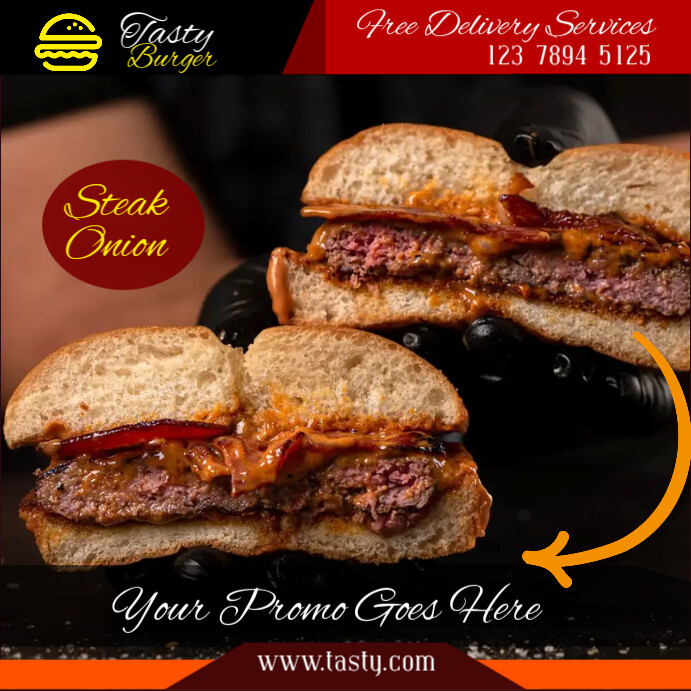 Burger Templat | PosterMyWall