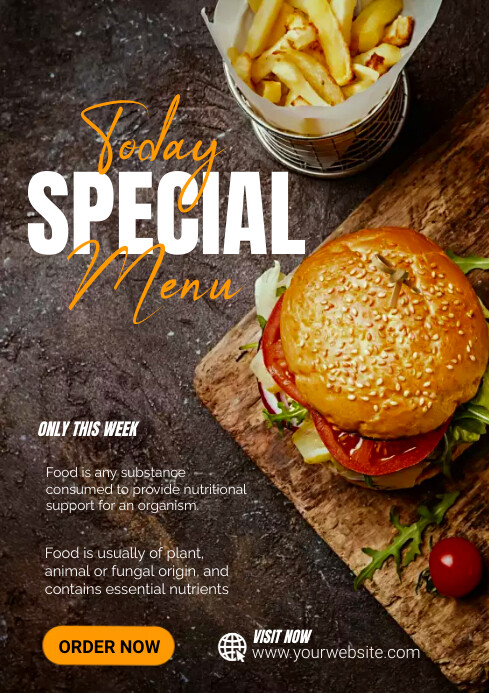 Burger Template | PosterMyWall